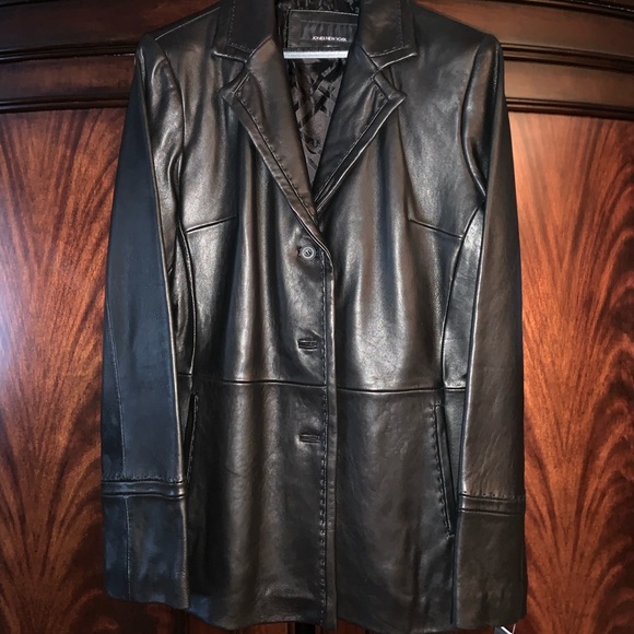 Jones New York | Jackets & Coats | Jones In New York Leather Jacket ...